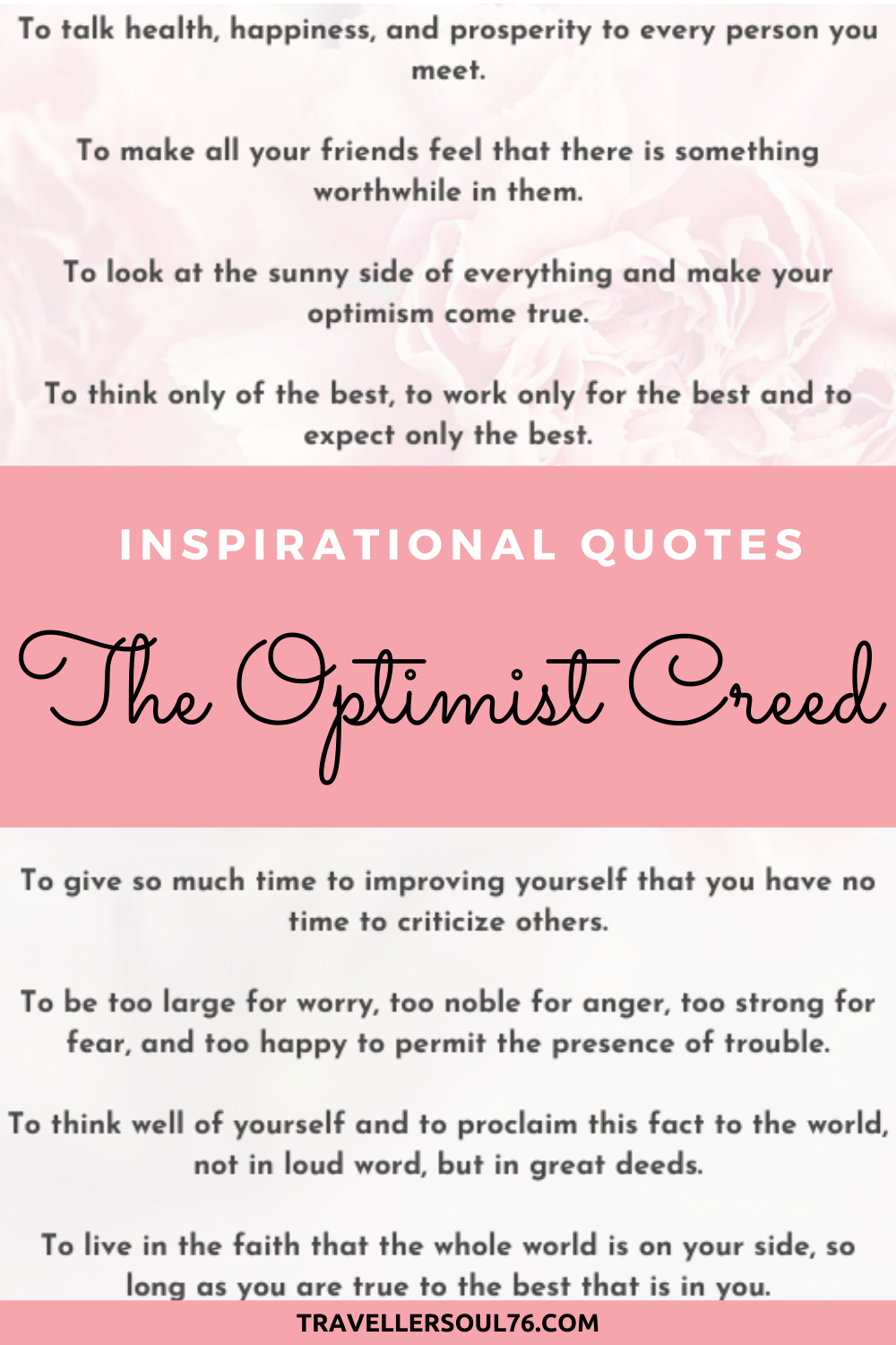 Optimist Creed Quotes Experience Optimism: Peaceful, Easy Feeling